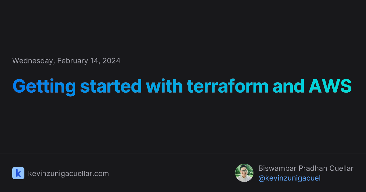 Getting started with terraform and AWS